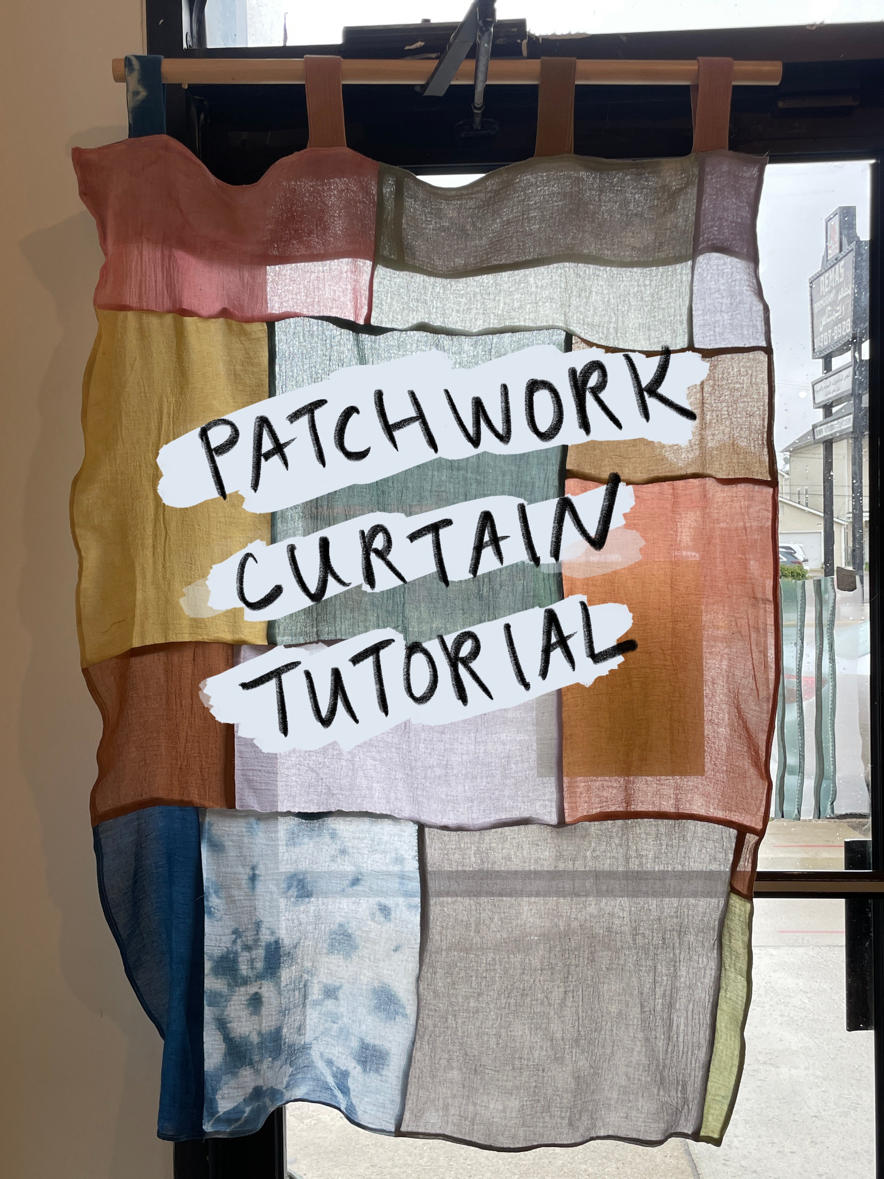 Sewing a Patchwork Curtain with French Seams Tutorial | Rosemarine Textiles