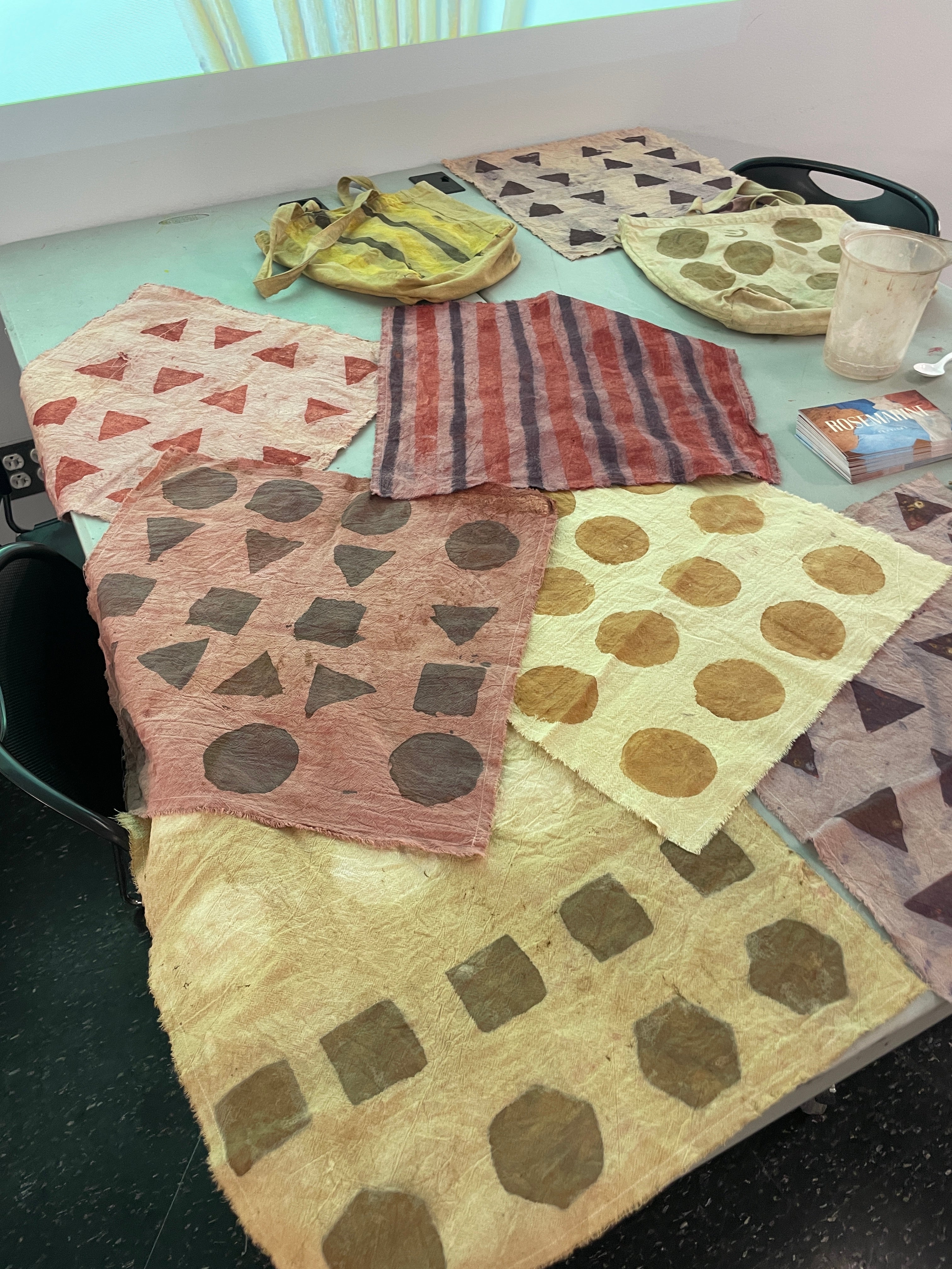 Mordant Paste Printing and Painting Workshop | Rosemarine Textiles
